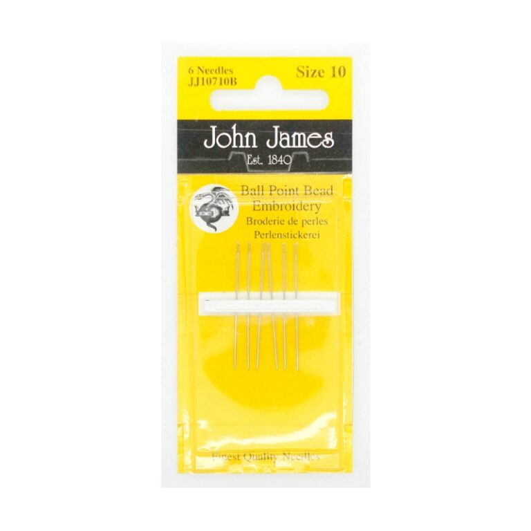 John James Ball Point Bead Embroidery Size 10 Sewing Needles - The ...