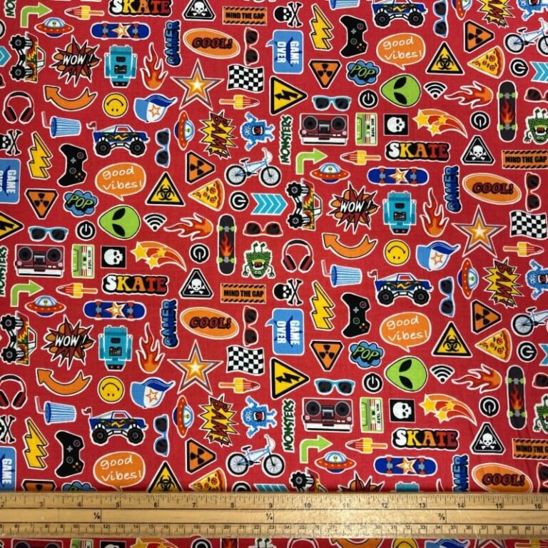 Monster Mash Quilting Cotton - The Cheap Shop Tiptree