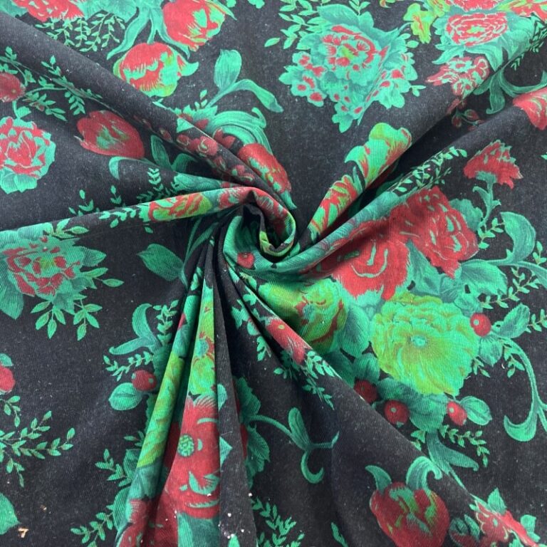 Patterned Corduroy Fabric for dungarees and dressmaking- The Cheap Shop ...