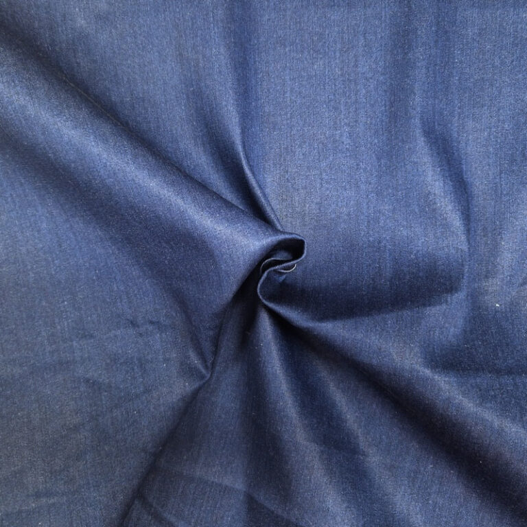 Bright Blue Cotton stretch Denim Dress Fabric - The Cheap Shop Tiptree