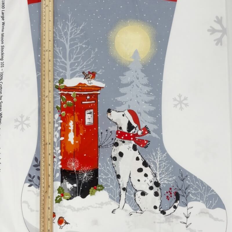 Large Winter Moon Stocking Panel - The Cheap Shop Tiptree