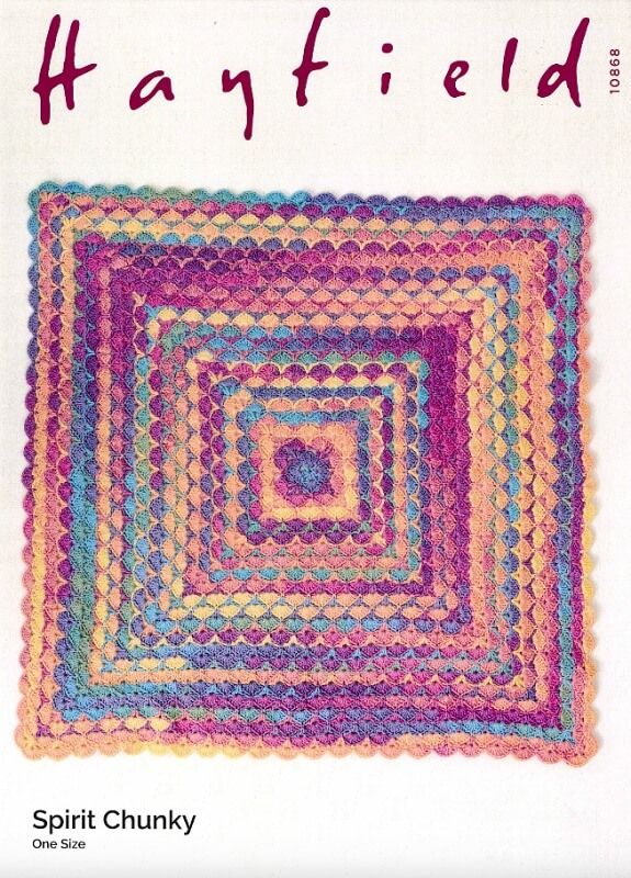 Hayfield Crochet Blanket Pattern 10868 - The Cheap Shop Tiptree