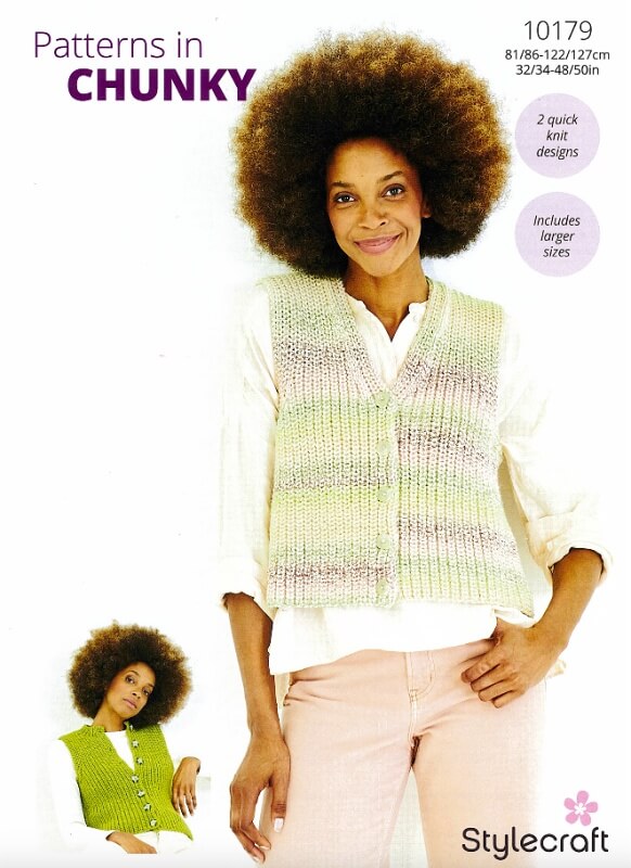Stylecraft Waistcoats Pattern 10179 - The Cheap Shop Tiptree