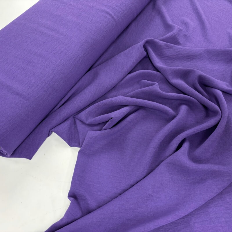 Purple Italian Stretch Crepe - The Cheap Shop Tiptree