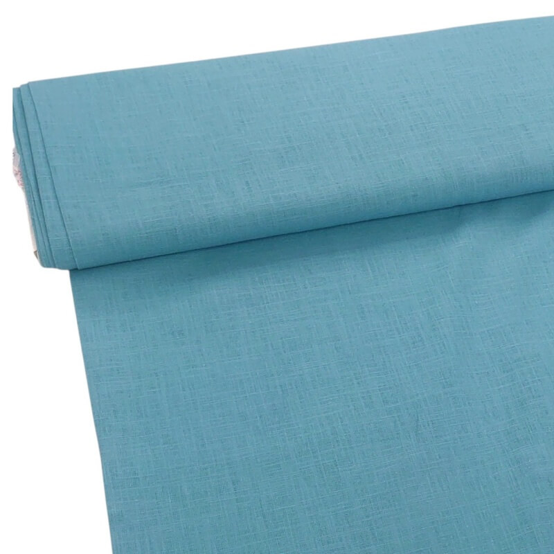 Azure Linen Natural Dressmaking Fabric - The Cheap Shop Tiptree