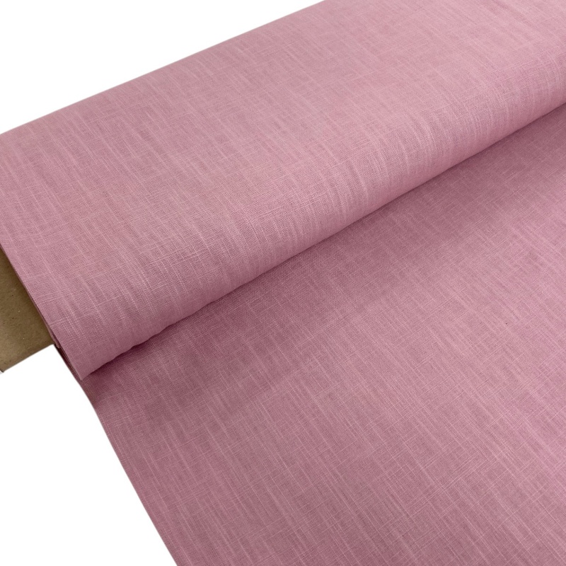 Dusky Pink Linen Natural Dressmaking Fabric - The Cheap Shop Tiptree