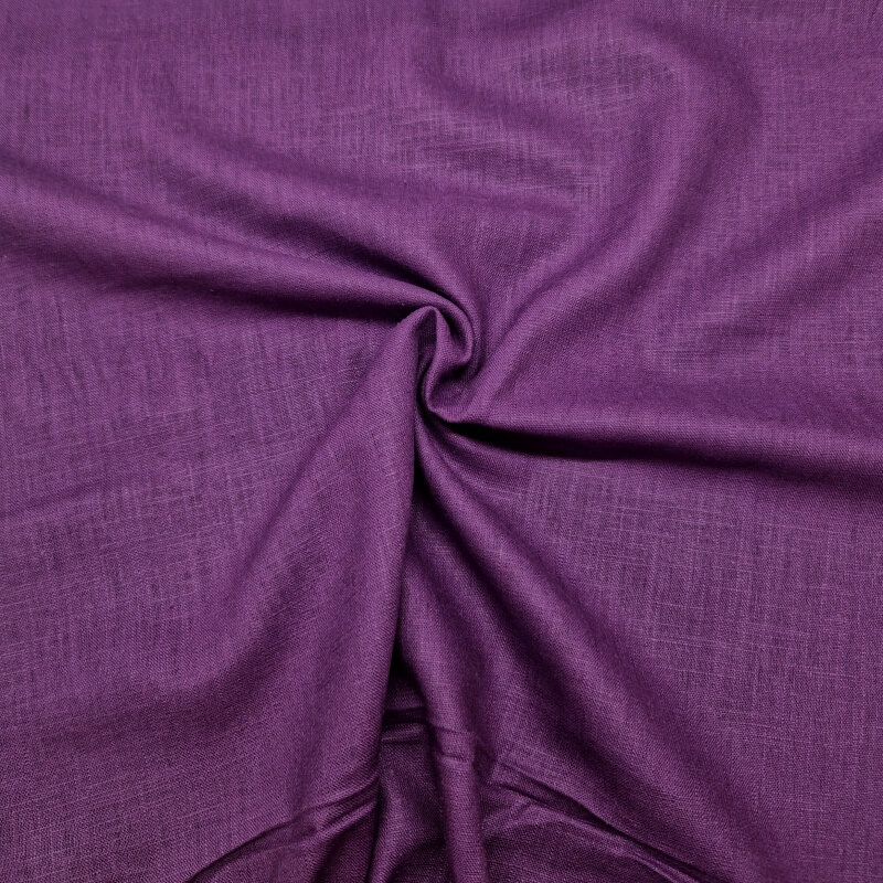 Purple Linen Natural Dressmaking Fabric - The Cheap Shop Tiptree