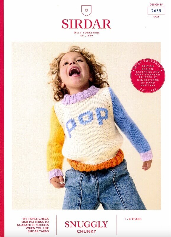 Sirdar Sweater Pattern 2635 - The Cheap Shop Tiptree