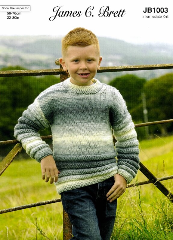 James C Brett Sweater Pattern JB1003 - The Cheap Shop Tiptree
