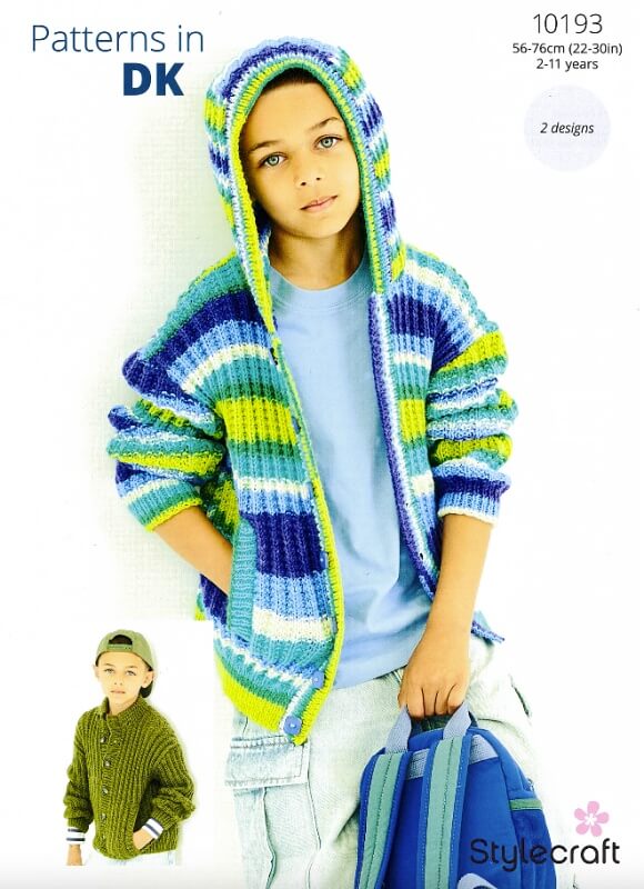 Stylecraft Jackets Pattern 10193 - The Cheap Shop Tiptree