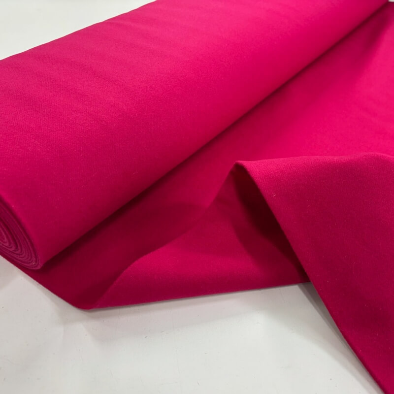 Bright Cerise Plain Wool - The Cheap Shop Tiptree