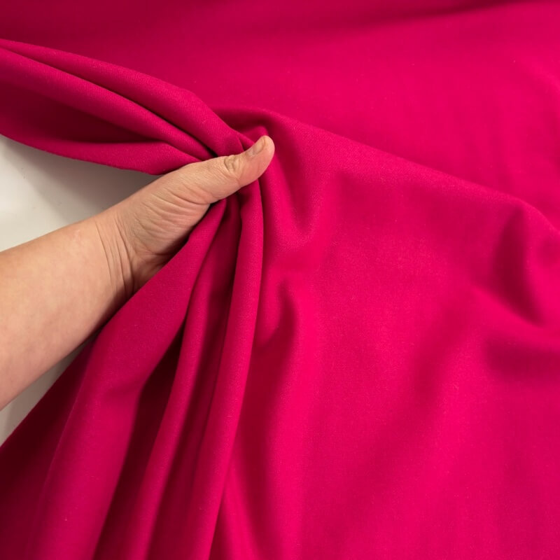 Bright Cerise Plain Wool - The Cheap Shop Tiptree
