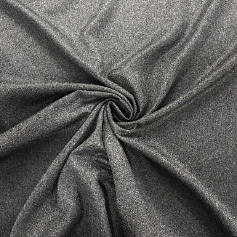 Dark Grey Poly Wool Suiting Fabric - The Cheap Shop Tiptree