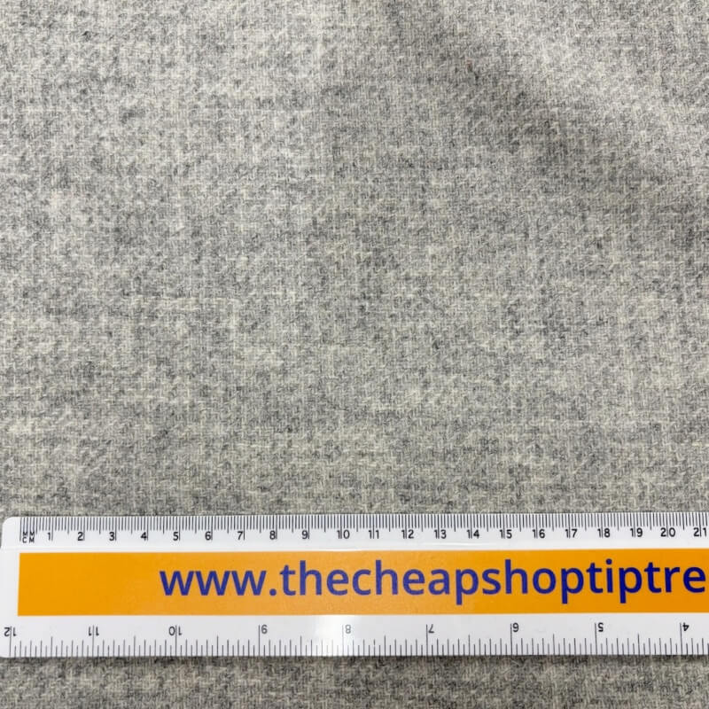 Venice Herringbone Weave Grey Wool - The Cheap Shop Tiptree