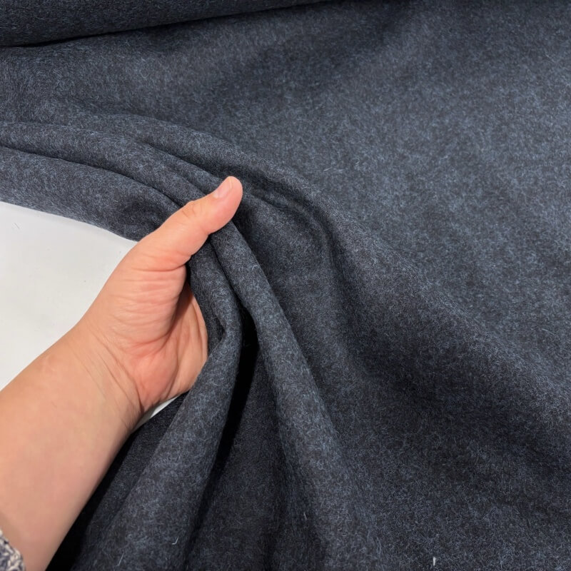 Navy Melange Wool - The Cheap Shop Tiptree