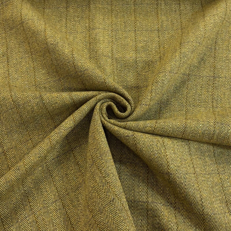 Olive Herringbone Wool - The Cheap Shop Tiptree
