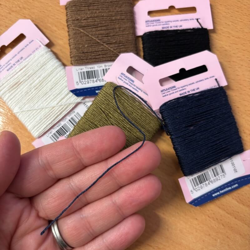 Linen Thread White - The Cheap Shop Tiptree