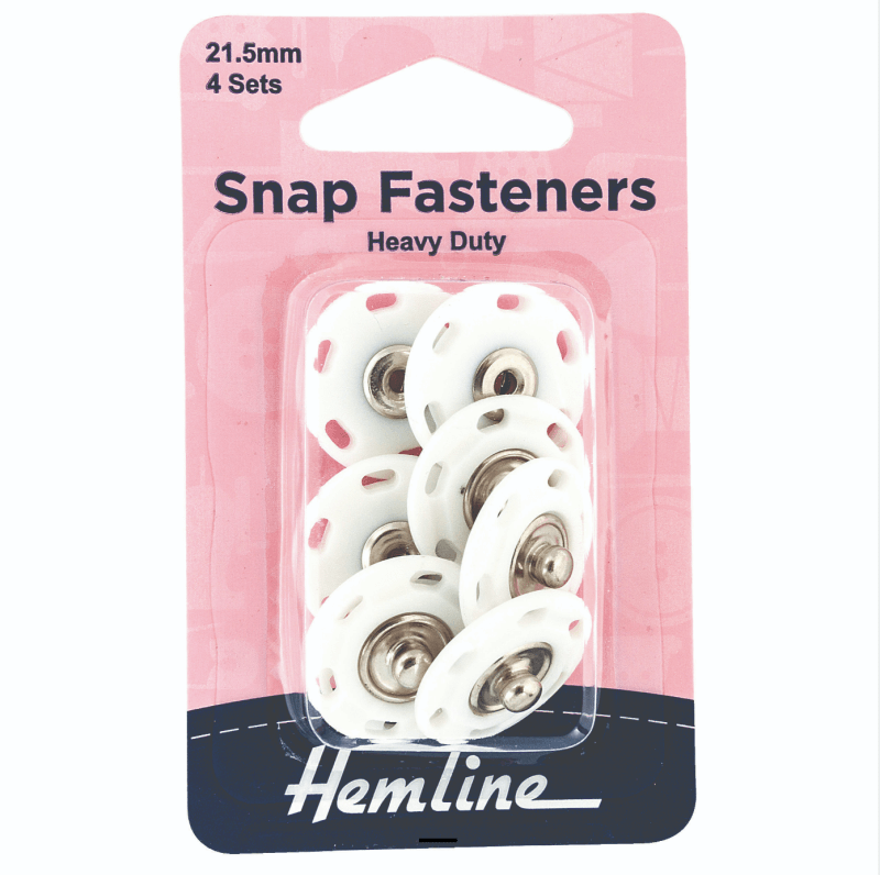 White Heavy Duty Large Snap Fasteners - The Cheap Shop Tiptree