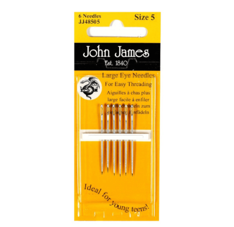 John James Large Eye Size 5 Sewing Needles - The Cheap Shop Tiptree