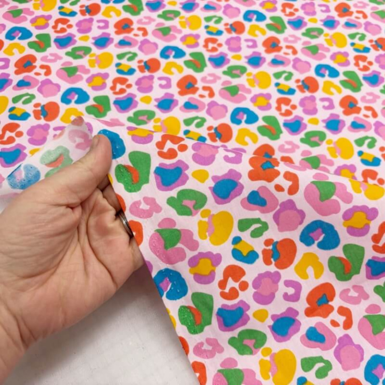 Disco Leopard Print Polycotton Fabric - The Cheap Shop Tiptree