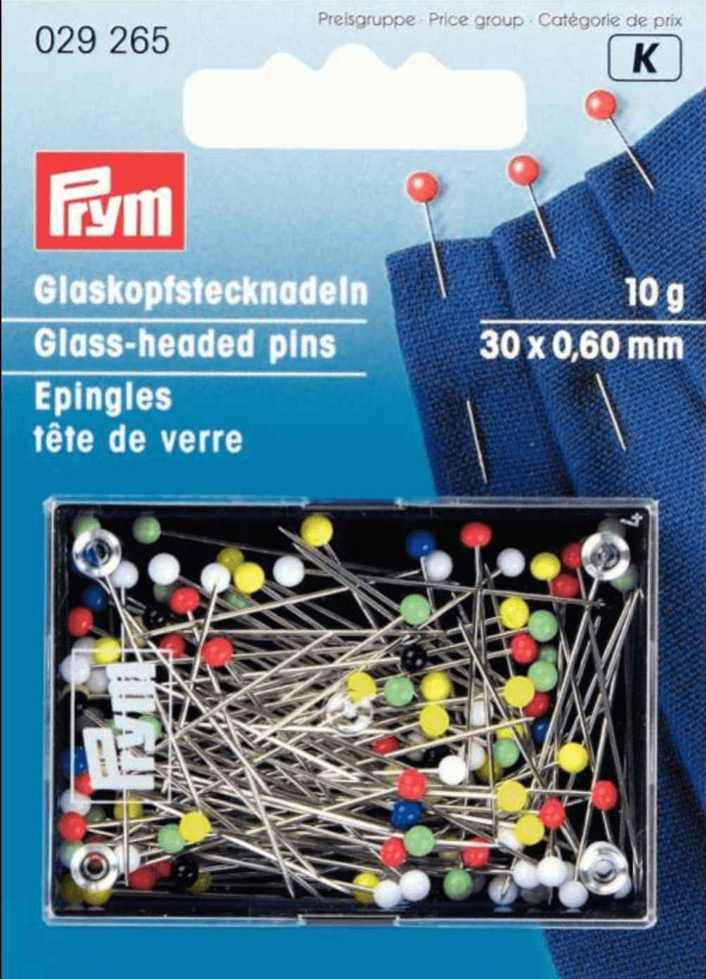 Prym Hardened Steel Glass-Headed Pins - The Cheap Shop Tiptree