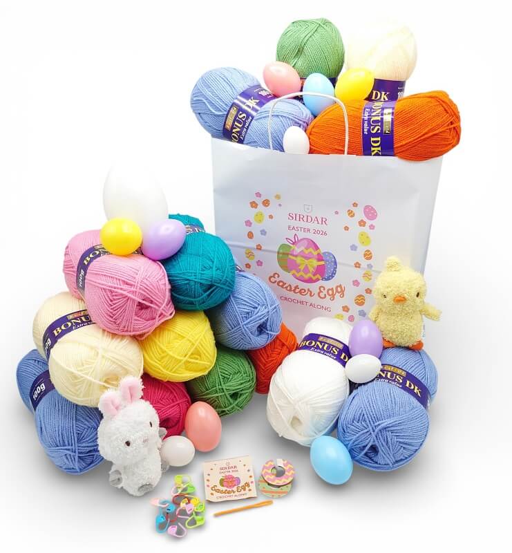 Sirdar Crochet Along Easter Egg Spring 2026 CAL Yarn Pack - The Cheap ...