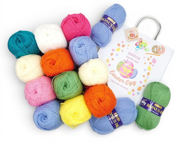 Sirdar Crochet Along Easter Egg Spring 2026 CAL Yarn Pack - The Cheap ...