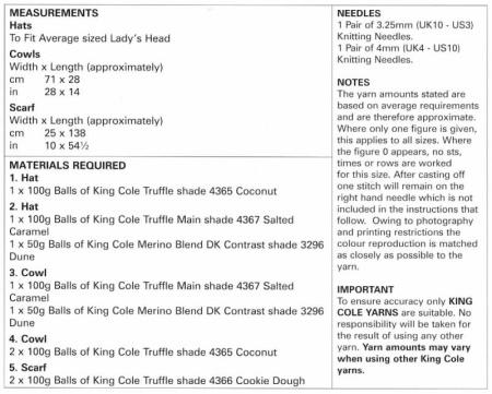 King Cole Hat, Cowl and Scarf Pattern 5517 - The Cheap Shop Tiptree