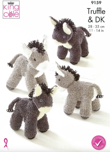King Cole Donkeys Pattern 9159 - The Cheap Shop Tiptree