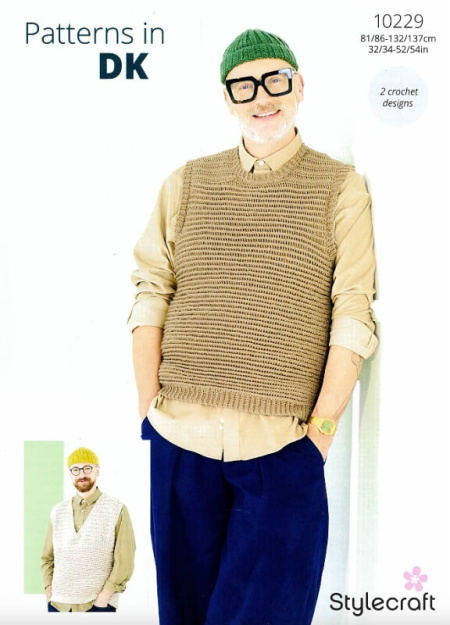 Stylecraft Crochet Tank Tops Pattern 10229 - The Cheap Shop Tiptree